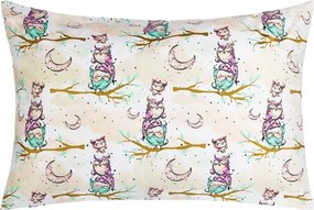 Bellatex Povláček bavlna 40x60cm na zip Sovička na větvi