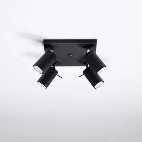 Sollux Lighting Stropní svítidlo RING 4 černé