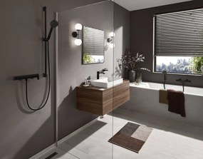 Hansgrohe Vivenis, nástěnná sprchová baterie, černá matná, 75620670