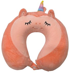 Cestovní polštář na krk z paměťové pěny KIDDY UNICORN 28x6 cm