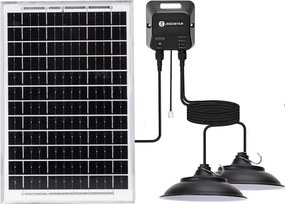 Aigostar - LED Solární lustr 2xLED/35W/12V 6000 mAh 6500K pr. 15 cm