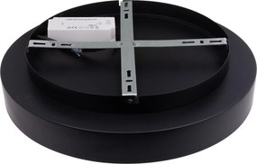 T-LED Černé LED stropní svítidlo kulaté 600mm 60W CCT 105534