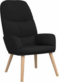 Relaxační křeslo černé textil 340996