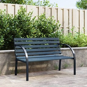 vidaXL Zahradní lavice 120 cm šedá dřevo