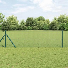 Zemní upevnění svařované drátěné ploty 10 x 0,4 m Zelená 3351675
