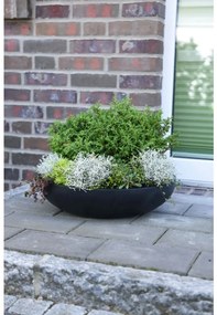 Okrasná miska PLANA, sklolaminát, 14xØ54 cm, antracit