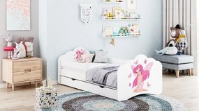 Dětská postel Tobík - víla s motýli (Vybírat můžete z mnoha motivů a barev.)