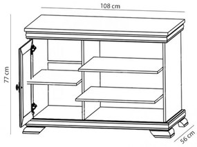 KORA a | TV stolek KRT | 108 cm | andersen