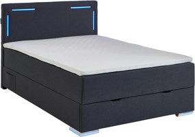 XXXLutz POSTEL BOXSPRING, 120/200 cm, antracitová Xora - Jednolůžkové postele - 000101022508