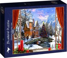 BLUEBIRD Puzzle Vánoční výhled na hory / 1000 dílků / 69 x 47,8 cm