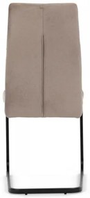 Jídelní židle cappucino látka černé kovové nohy DCL-X7018 CAP2