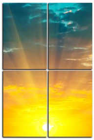 Obraz na plátně - Západ slunce - obdélník 7200D (90x60 cm)