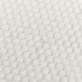 My Flair, Kusový koberec Wooly Dreamscape naturweiß kruh, 100x100 (průměr) kruh, bílá, chodba / předsíň