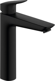 Hansgrohe Logis, páková umyvadlová baterie 190 s odtokovou soupravou s táhlem, černá matná, HAN-71090670