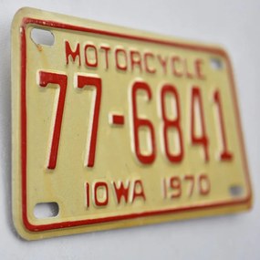 Americká SPZ Iowa 77-6841 moto