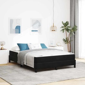 Postel s boxspringem s matrací Černá 140 x 200 cm textil 3398697