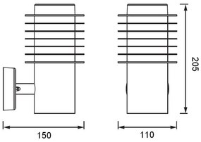 Ledvance - LED Venkovní nástěnné svítidlo se senzorem RONDO LED/9,5W/230V IP44