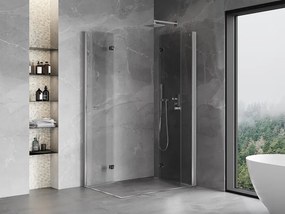 Mexen Mist-F Duo, skládací sprchový kout 70 x 85 cm, čiré sklo, chromový profil, 8A6-070L-085P-01-00