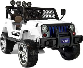 LEAN CARS Elektrické autíčko Jeep S2388 bílé 4x45W
