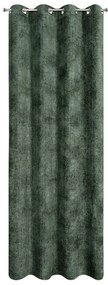 ZATEMŇOVACÍ ZÁVĚS NA KROUŽCÍCH ALETA 135X250 CM TMAVĚZELENÁ