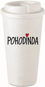 POHODINDA - bílý termohrnek 475 ml