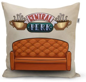 Sablio Polštář Seriál přátelé CENTRAL PERK Gauč - 40x40 cm