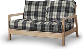 Potah na pohovku IKEA  Lillberg 2-místná nerozkládací barva černá látka pletený vzor, vzorované