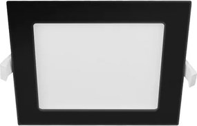 LED podhledové svítidlo Panlux DOWNLIGHT CCT SQUARE IP44 6W černá PN22400013