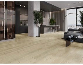 Mexen Calera, vinylová podlaha 1227 x 187 mm LVT Dryback 2,5 mm, PVC podklad, 4stranná V-drážka, dub, F1320-1227-187-255-4V1-01