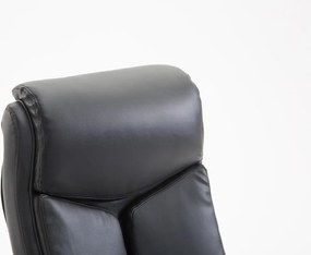 Kancelářská židle Vaud umělá kůže – černá