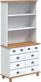 Kotec ASKIM Bílá 91 x 40 x 184 cm Masivní borové dřevo 3334643