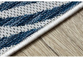 Kusový koberec Větvičky modrý 160x220cm