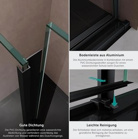 design sprchové dveře DOPORRO TERAMO 12 ESG 6mm  - soft close