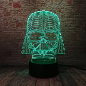 3D LED Lampička Darth Vader Star Wars