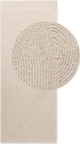Hanse Home, Běhoun Calmio 106220 Natural White, 80x200, bílá, ložnice