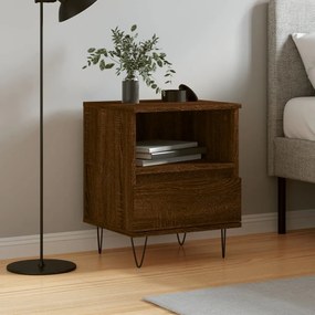 vidaXL Noční stolek 40 x 35 x 50 cm kompozitní dřevo [830620] Barva: hnědý dub