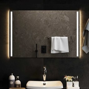 Koupelnové zrcadlo s LED osvětlením 90 x 60 cm 151752