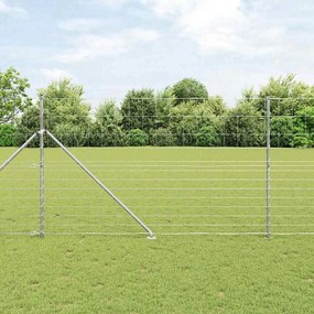 Svařované drátěné ploty s hroty 25 x 1,5 m Pozinkovaná ocel 3351435