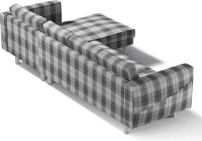 Potah na pohovku IKEA Norsborg 4-místná se šezlongem barva šedá látka pletený vzor, vzorované