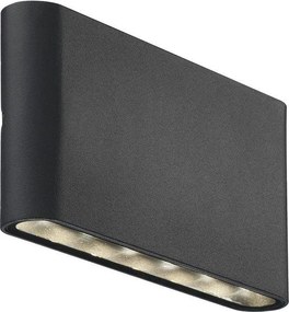 NOR 84181003 Venkovní nástěnné svítidlo Kinver 1x6W LED černá - NORDLUX