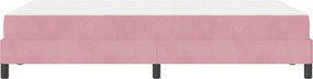 Postel s boxspringem s matrací Růžová 120 x 190 cm textil 3398682