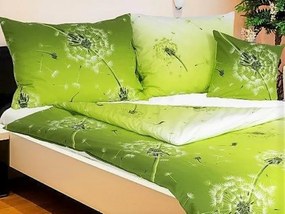 Stanex povlečení krep Pampeliška zelená (LS295) 140x200+70x90 cm