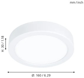 Eglo 99225 - LED Stropní svítidlo FUEVA 5 LED/10,5W/230V