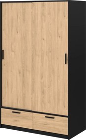 FALCO Skříň Lincoln 324 černý mat/jackson hickory