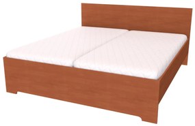 Dvoulůžková retro postel DINO, 180×200 cm Dekor: Olše