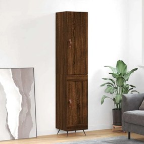 vidaXL Skříň highboard 34,5 x 34 x 180 cm kompozitní dřevo [3199084] Barva: hnědý dub