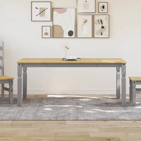 vidaXL Jídelní stůl Corona šedý 180 x 90 x 75 cm masivní borové dřevo [4005721]