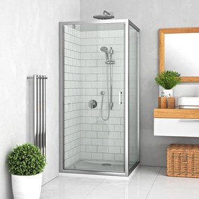 Sprchové dveře jednokřídlé v kombinaci s boční stěnou LLDO1+LLB Viz technická specifikace Intimglass Brillant LLDO1/1000+LLB/800 1000 800 LLDO1/1000_LLB/800_br_ig