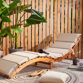 XXXLutz ZAHRADNÍ LEHÁTKO dřevo, plast Ambia Garden - Online Only zahradní nábytek - 001254000302