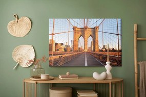 Obraz Brooklynský Most, New York Nedostatek Nedostatek Přírodní plátno 120x80